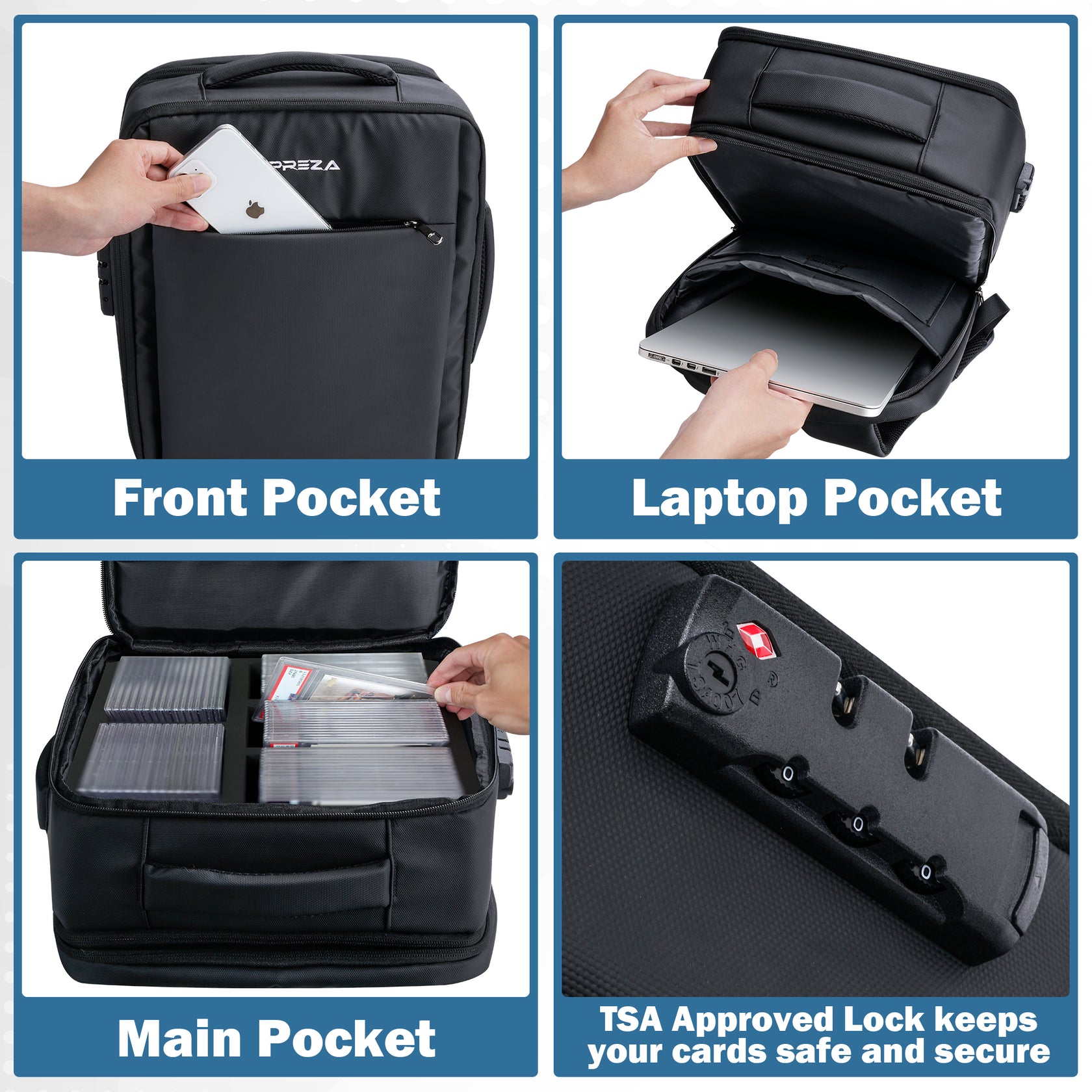 Graded Card Backpack (NEW) – Preza Cards