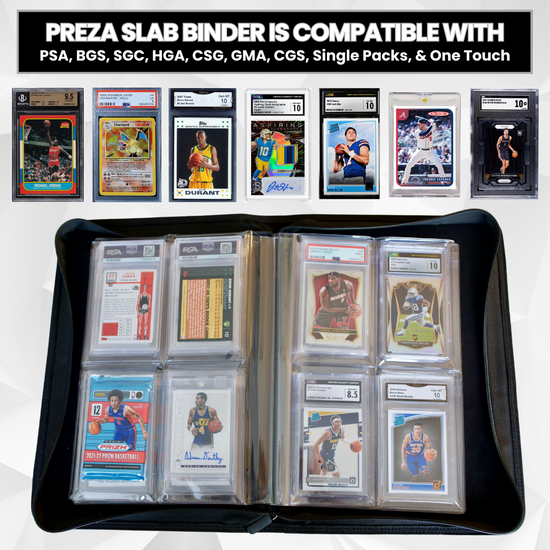 The Original Slab Binder by PREZA - Holds 32 slabs (black) – Preza Cards