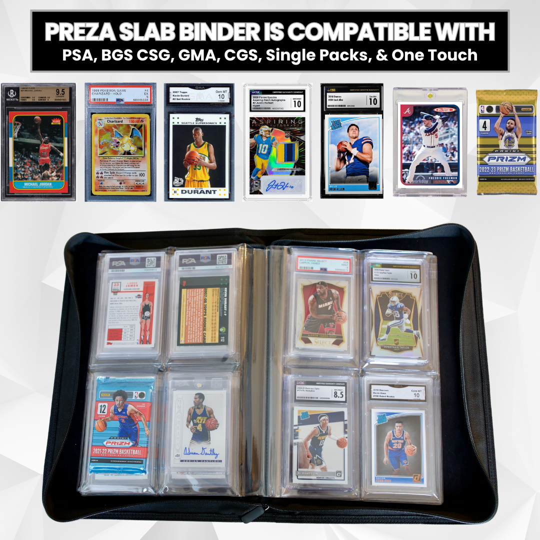The Original Slab Binder by PREZA - Holds 32 PSA Cards (black) – Preza ...